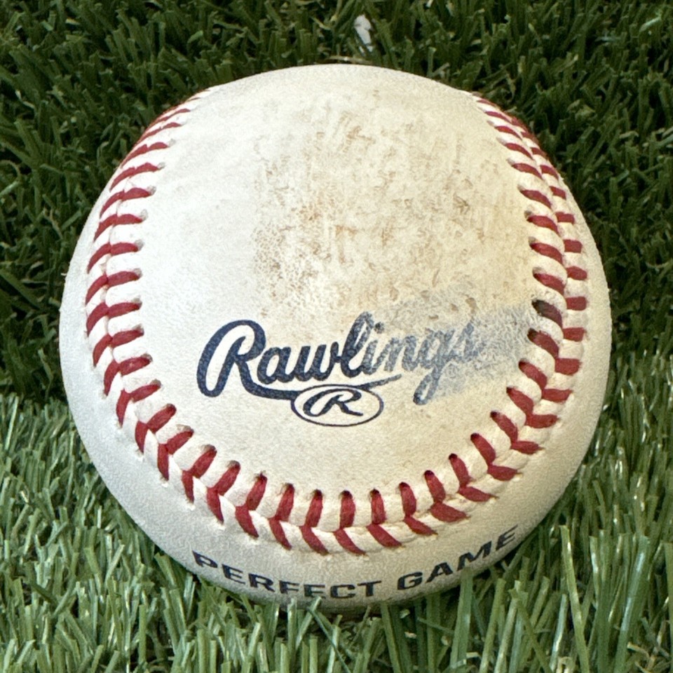 Game Used PERFECT GAME Logo Official Rawlings Baseball | eBay