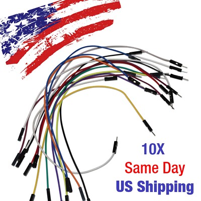 Single 1 Pin Dupont Connect Jumper Wire 20cm 24AWG Male to Female Line ...