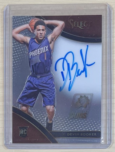 Devin Booker 2015-16 Panini Select Autograph Rookie Card Auto #/199🏀 ...
