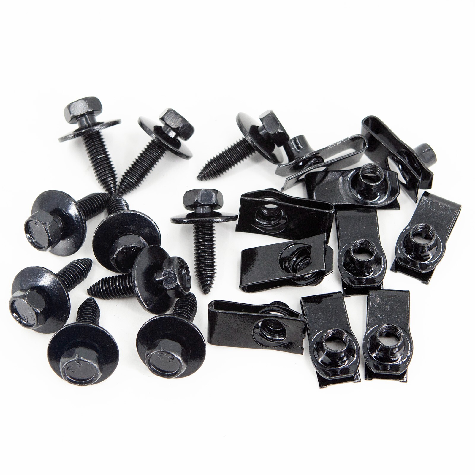 for Chevy Truck Body Bolts & U-nut Clips- M8-1.25- 13mm Hex- 20pcs 10ea ...