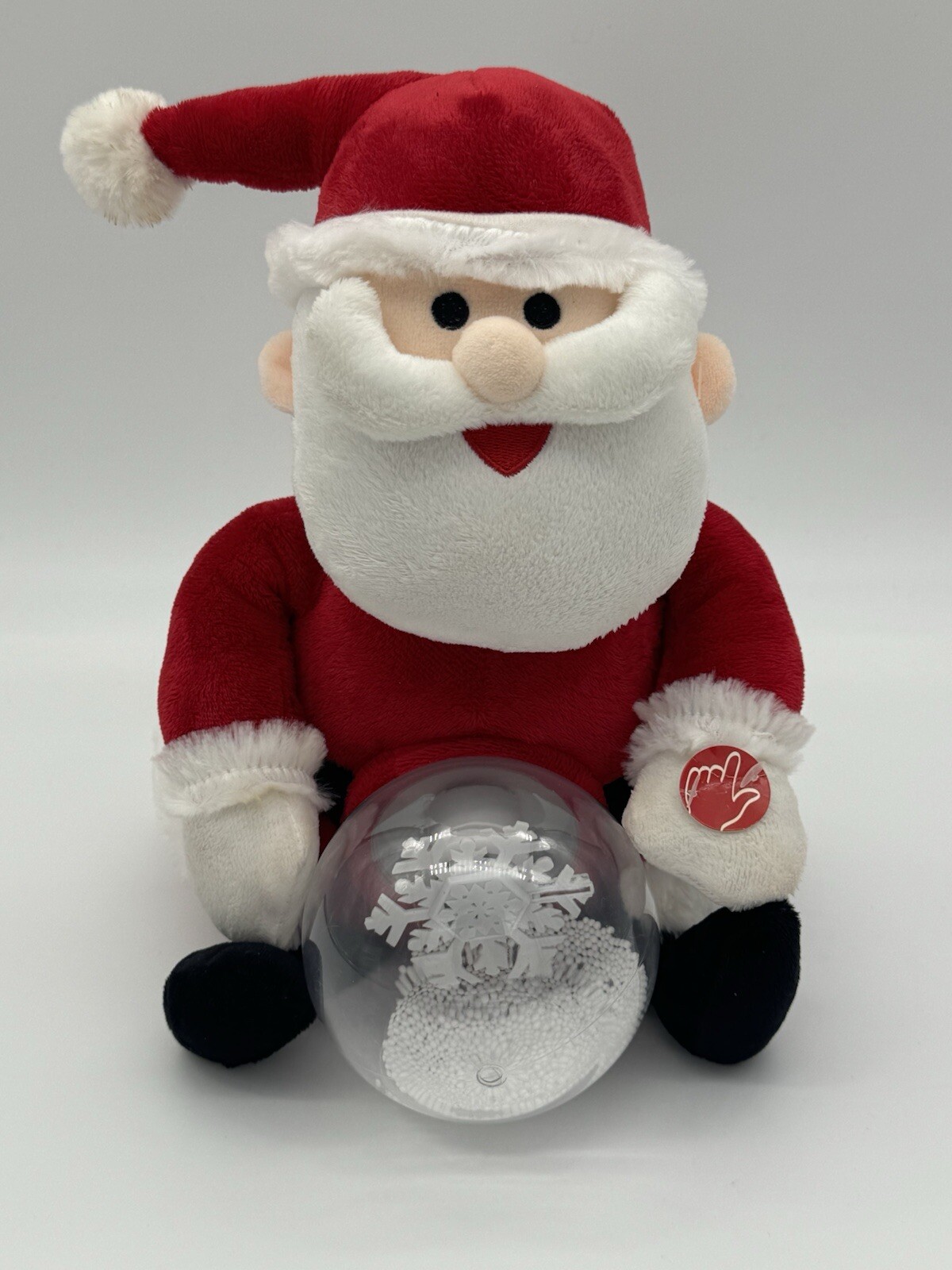 Dan Dee Singing Sound N Light Animatronics Santa Snow Globe Pals ...