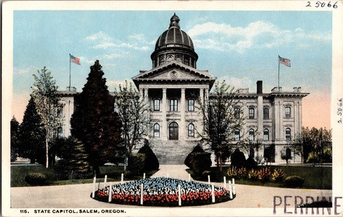 State Capitol Salem Oregon Vintage Postcard Lipschuetz 1915 (B6) | eBay