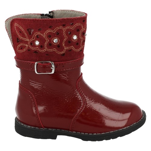 Bottes En Cuir Laqué Rouge Foncé Startrite Pour Filles : Brillant | eBay