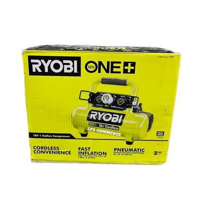 RYOBI Air Compressor 18 Volt ONE+ Cordless 1 Gallon Powerful Portable ...