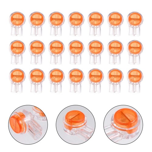 200 Pcs Telephone Wire Connector Terminals End Connectors Crimp and ...