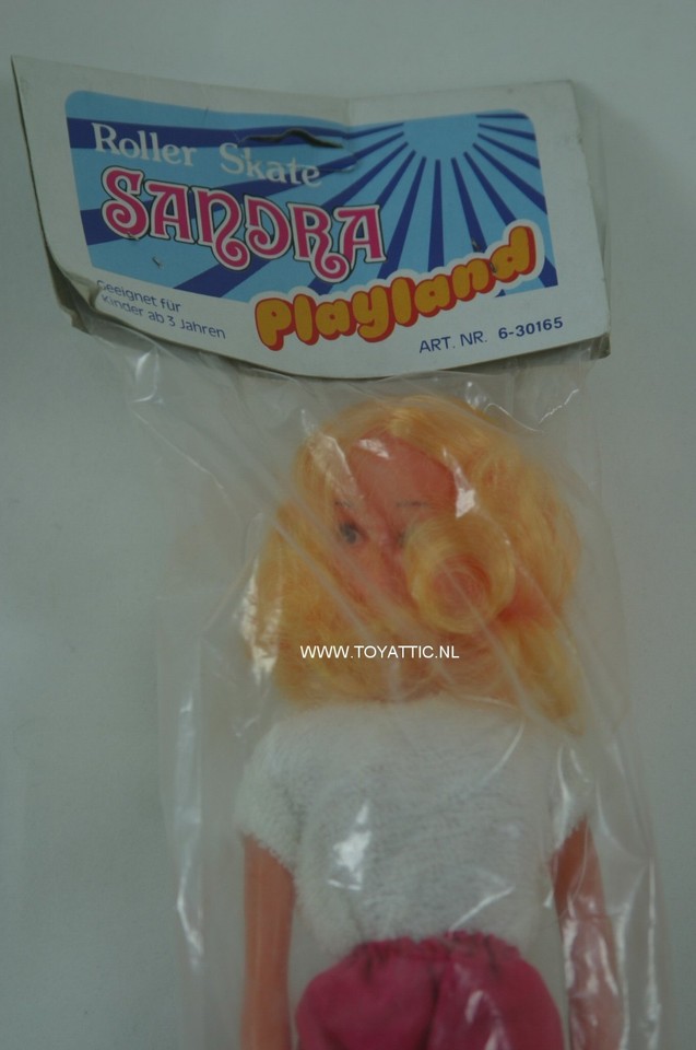 Barbie sized clone doll sandra from Playland from '70's NRFB and roller ...