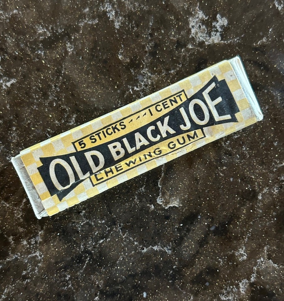 Vintage 1930's OLD BLACK JOE 1¢ Chewing Gum Package - 5 Sticks - Larson ...