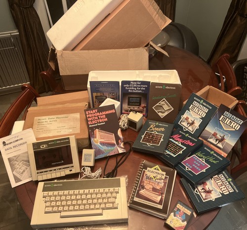 Vintage Acorn Electron Computer, Original Matching Data Recorder, Games ...