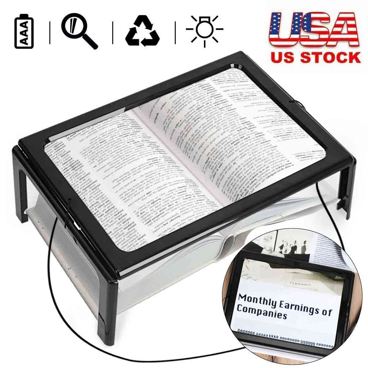 A4 Full Page 3x Magnifier Sheet Book Reading Aid Lens Large Magnifying ...