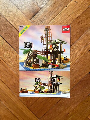 LEGO Vintage Classic Pirates Forbidden Island 6270 Instructions Manual ...