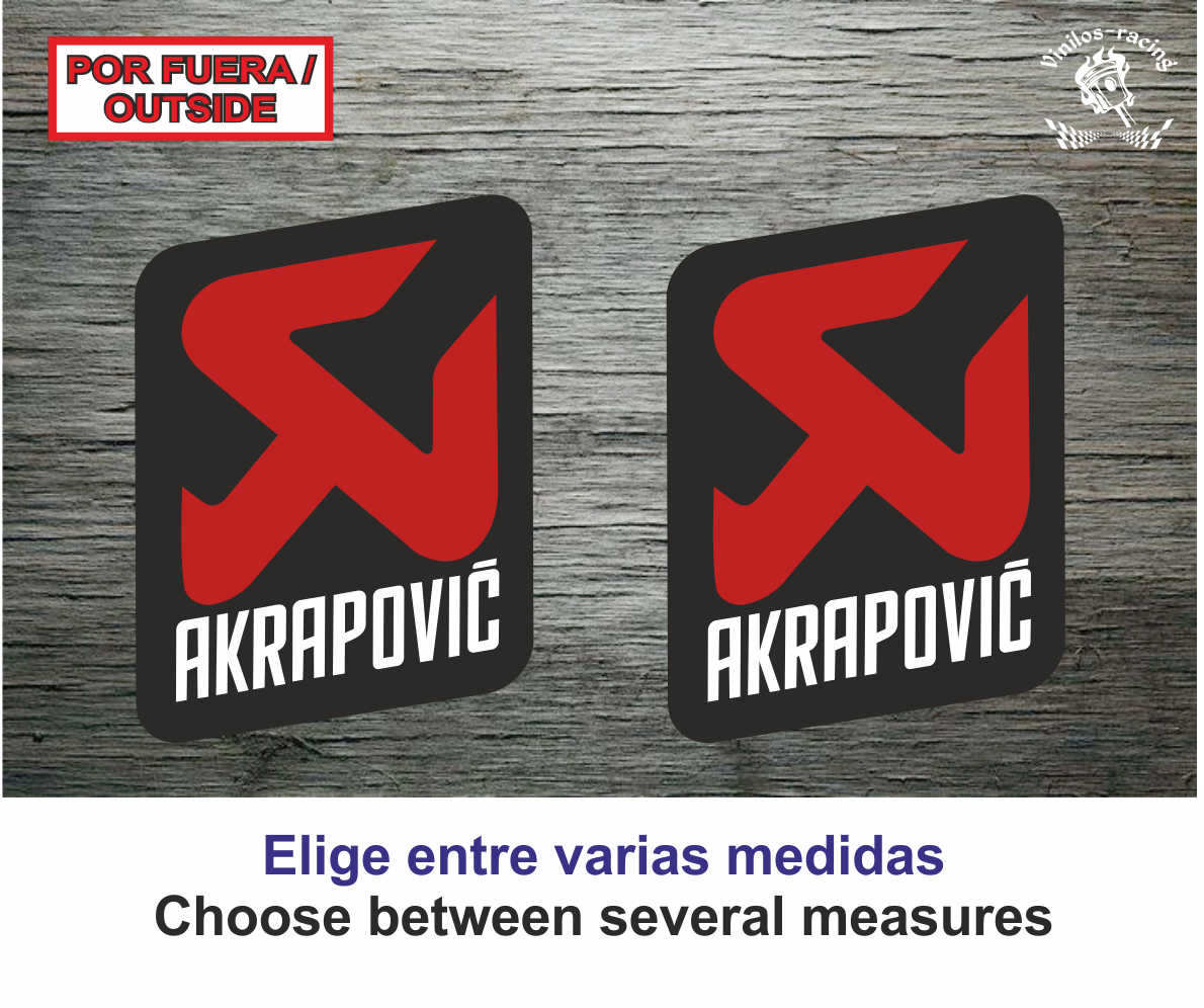 Sticker Vinilo Decal Vinyl Aufkleber Adesivi Autocollant Akrapovic ...