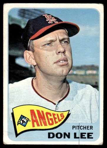 1965 Topps Don Lee #595 Los Angeles Angels Baseball Card | eBay