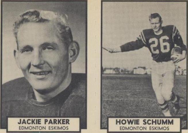 1962 Topps CFL - Jackie Parker, Howie Schumm #52-53 Full Panels for ...
