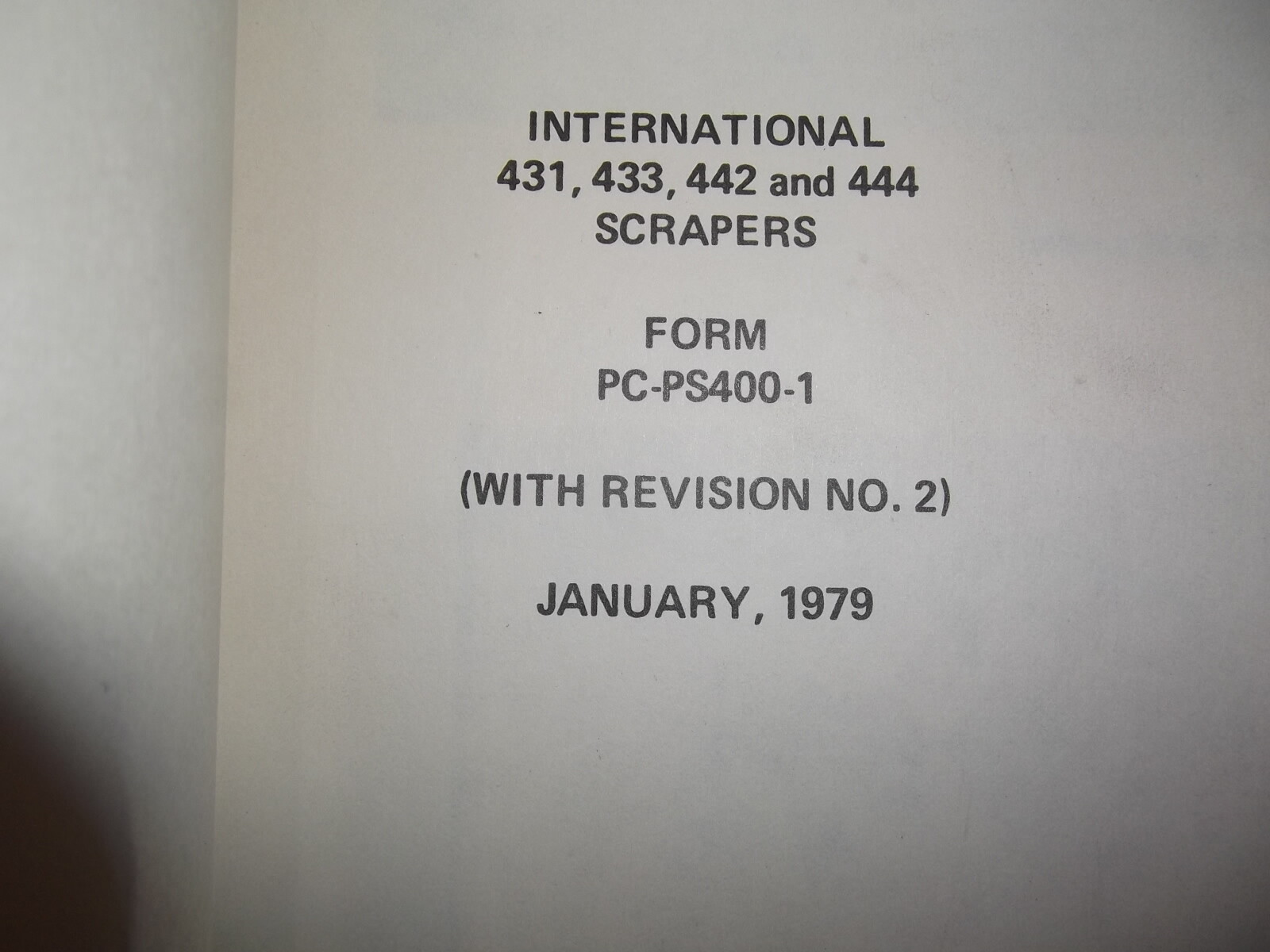 MANUEL DE PIÈCES DE RACLOIR INTERNATIONAL 431 433 442 444 CATALOGUE | eBay