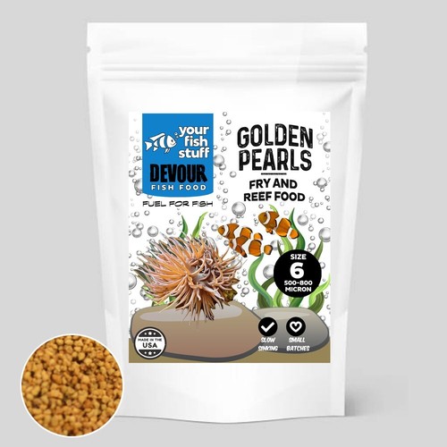 Golden Pearls Fry & Coral Fish Food 'Size 6' 500-800 micron 2oz | eBay