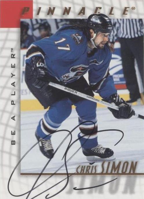 1997-98 Pinnacle Be A Player - Chris Simon #65 Autographs (AU) for sale ...