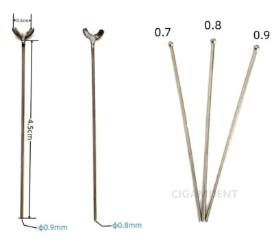 20Pcs Dental Orthodontic Ball Retainer J Clasp Oblique Bars Y-Type ...