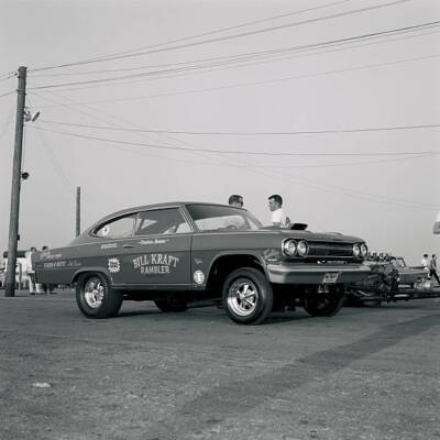 AMC Marlin in the pits at Mickey Thompson's Fontana Drag City RACING ...