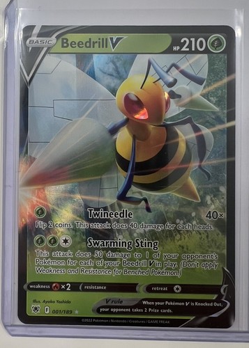 Beedrill V Ultra Rare - 001/189 Astral Radiance - Pokemon TCG - Mint/NM ...