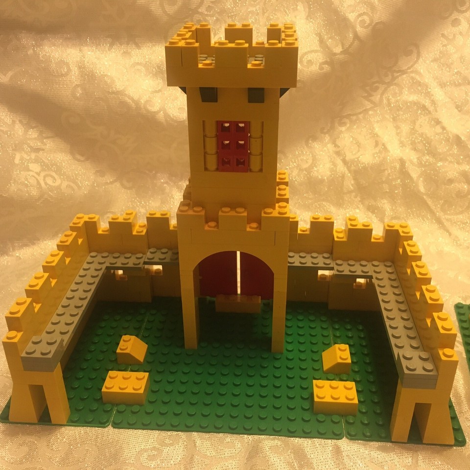 Lego Yellow Castle No Manual Box Or Figures Vintage System Set Build ...