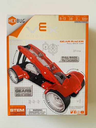 VEX Gear Racer Car Robotics Kit Educational Hex Bug Build Pull Back ...