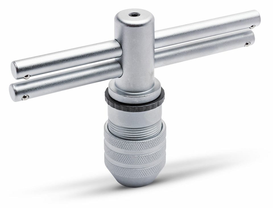 Eastwood Adjustable Ratcheting Thread Tap Wrench Dual T-Handle Dual ...