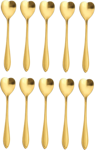 20 Pieces Stainless Steel Coffee Spoon Creative Dessert Spoons for ...