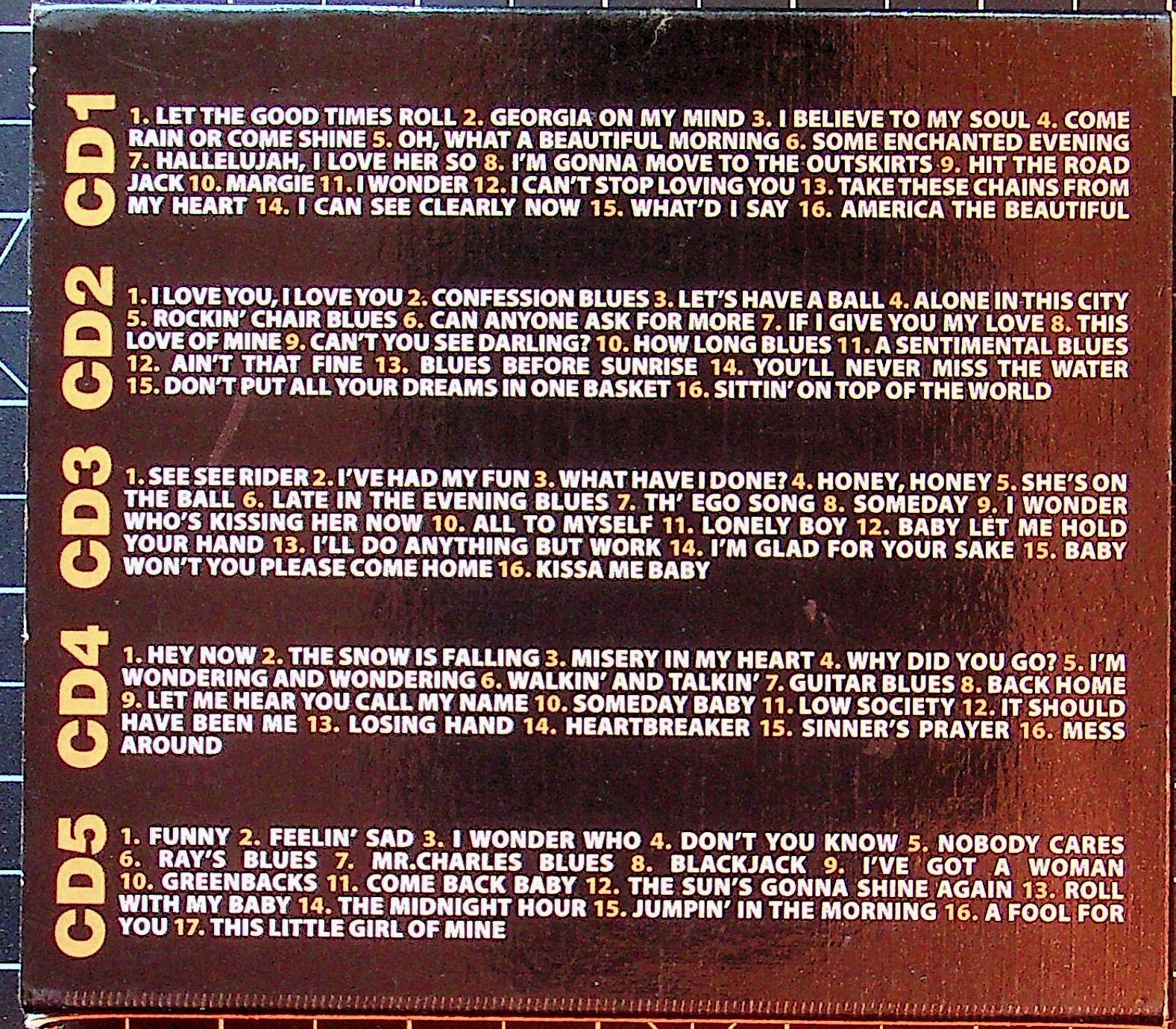 Definitive Gold [Box] by Ray Charles (CD, Nov-2006, 5 Discs, Deja Vu ...