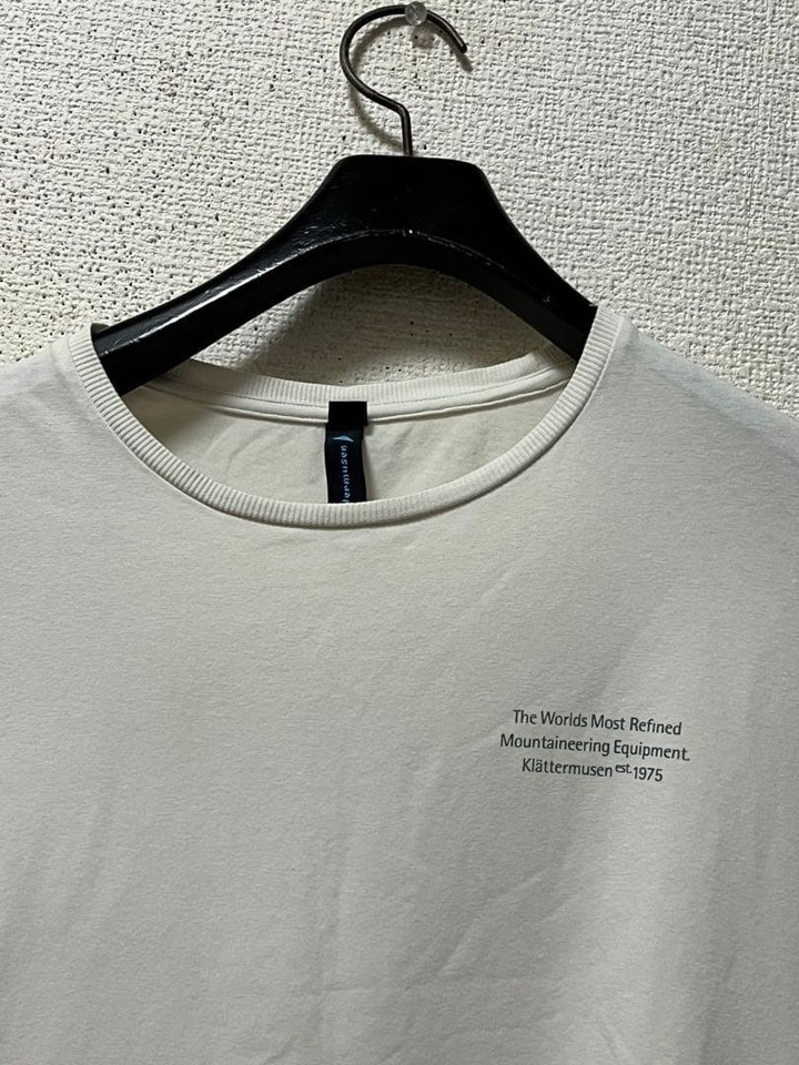 KLATTERMUSEN Logo Print T-Shirt XS White Organic Cotton | eBay Australia
