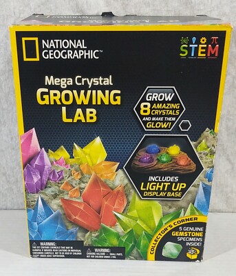 National Geographic Mega Crystal Growing Lab Open Box *READ* | eBay