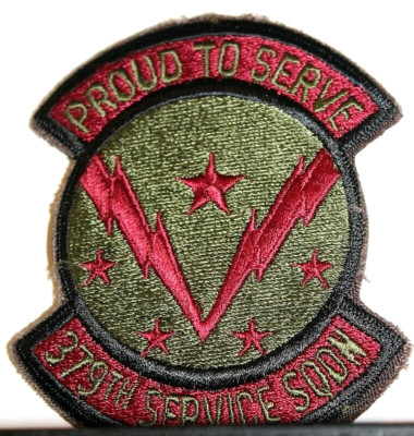 US Air Force 379th Service Squadron Subdued Insignia Badge Patch | eBay