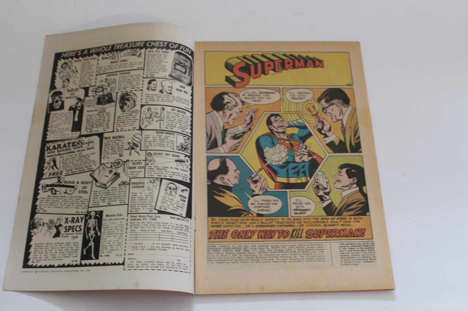 ACTION COMICS # 376 CURT SWAN COVER ART DC Superman Supergirl 1969 VF+ ...