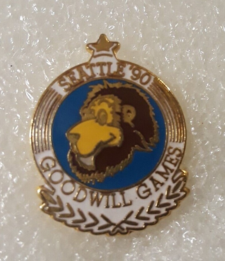 Unitus The Lion Mascot 1990 Seattle Goodwill Games USA Soviet Sport ...