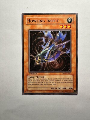 Yu-Gi-Oh! TCG Howling Insect Soul of the Duelist SOD-EN025 1st Edition ...