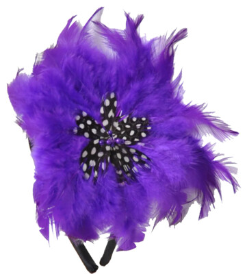 PIN UP Headpiece Federblume Federn Haarreif Rockabilly Emo | eBay.de