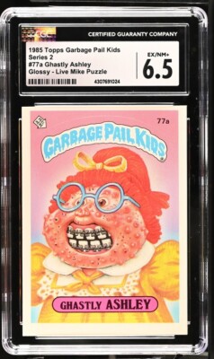 1985 Topps GARBAGE PAIL KIDS Stickers GPK Glossy GHASTLY ASHLEY #77a ...