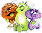 Cartoon Germ Monsters Doctor Dentist Germs Car Bumper Vinyl Sticker ...