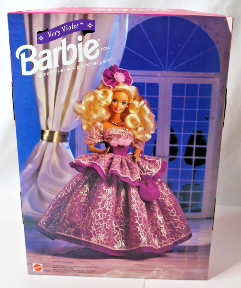 Mattel Limited Edition Very Violet Barbie #1859 Blonde 1992 New In Box ...