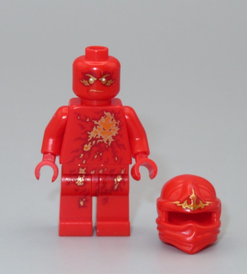 LEGO Kai NRG Ninjago Red energy pattern minifigure Ninja 9591 | eBay