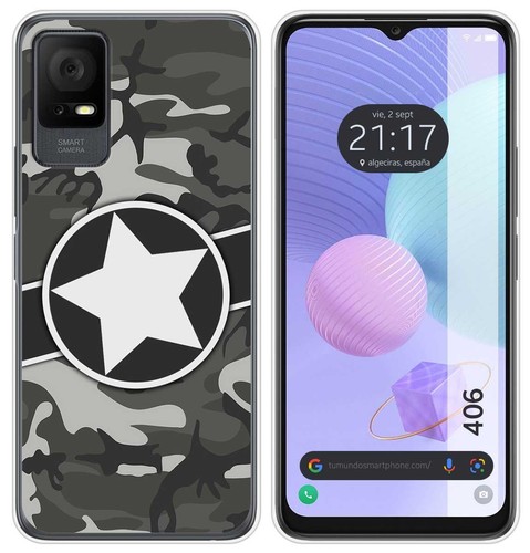 Custodia In Silicone Per TCL 406 Design Camouflage 02 Disegni ...