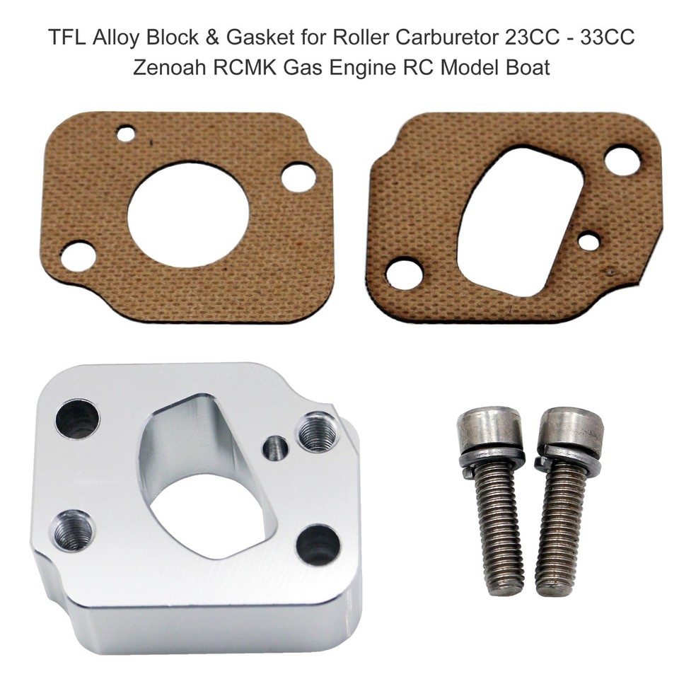 Roller Carburetor Isolator Block for 26-30CC Zenoah Gas Engine RC Model ...