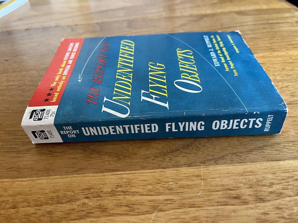 Vintage UFO BOOK The Report On Unidentified Flying Objects Ruppelt UFO ...