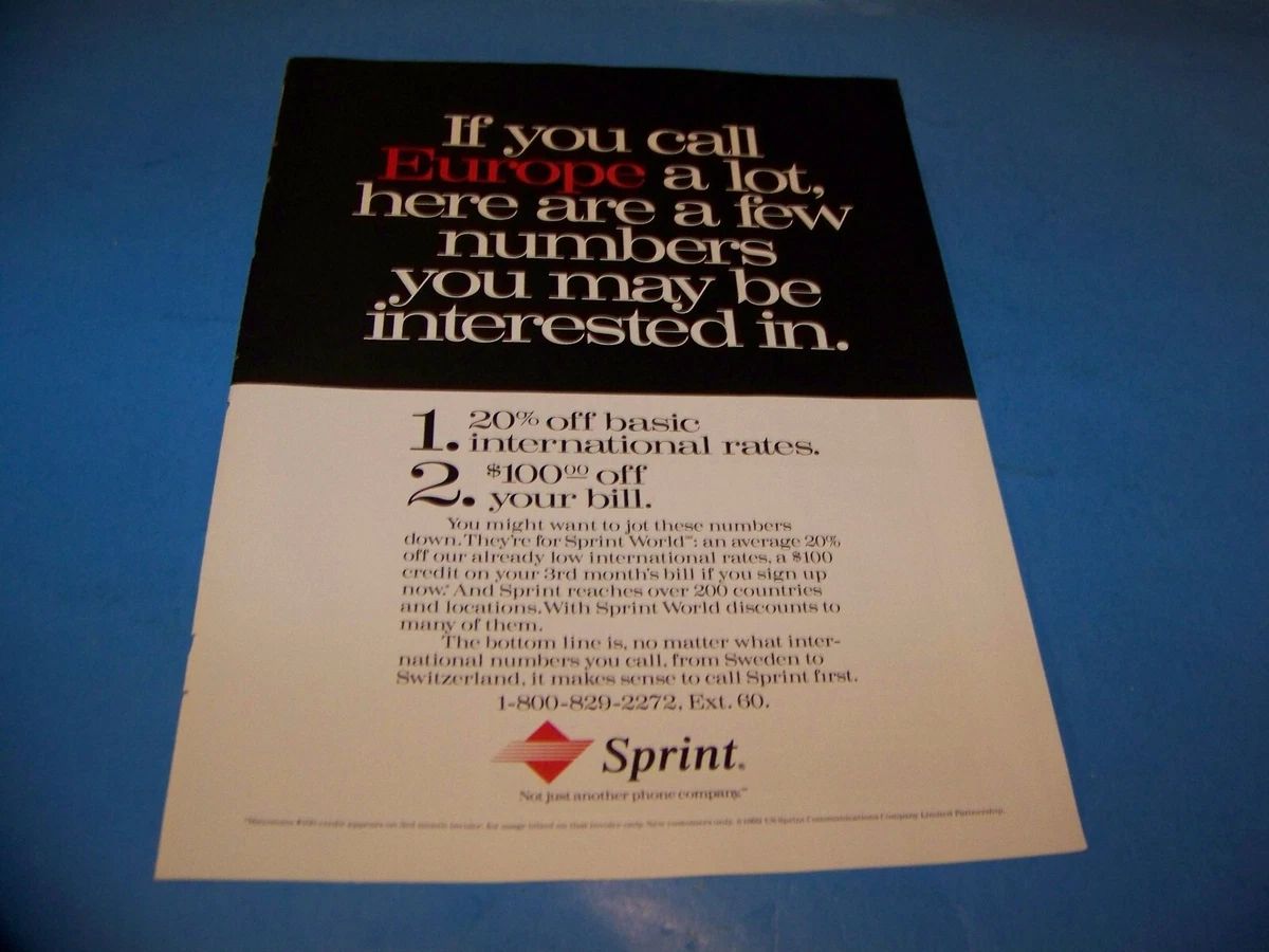 Sprint Print Ad