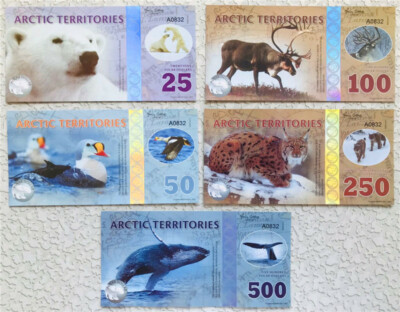 Arctic Pole Commercial Polymer Commemorative Note UNC 5 PCS | eBay