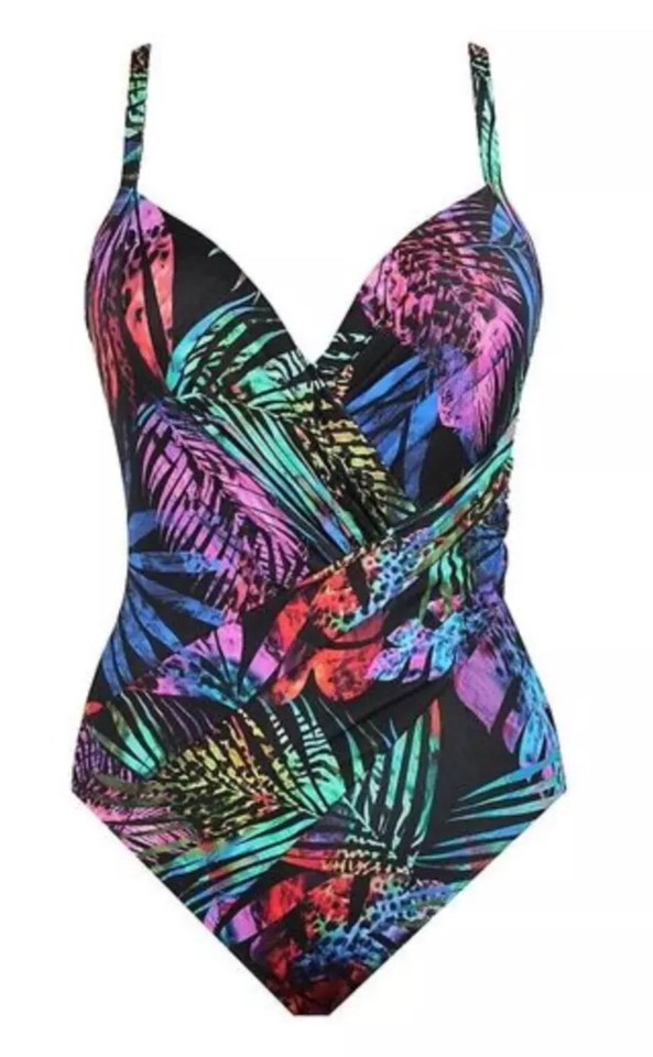 Miraclesuit Framboise Caliente Tropica Bonita One Piece Swimsuit Size 8 ...