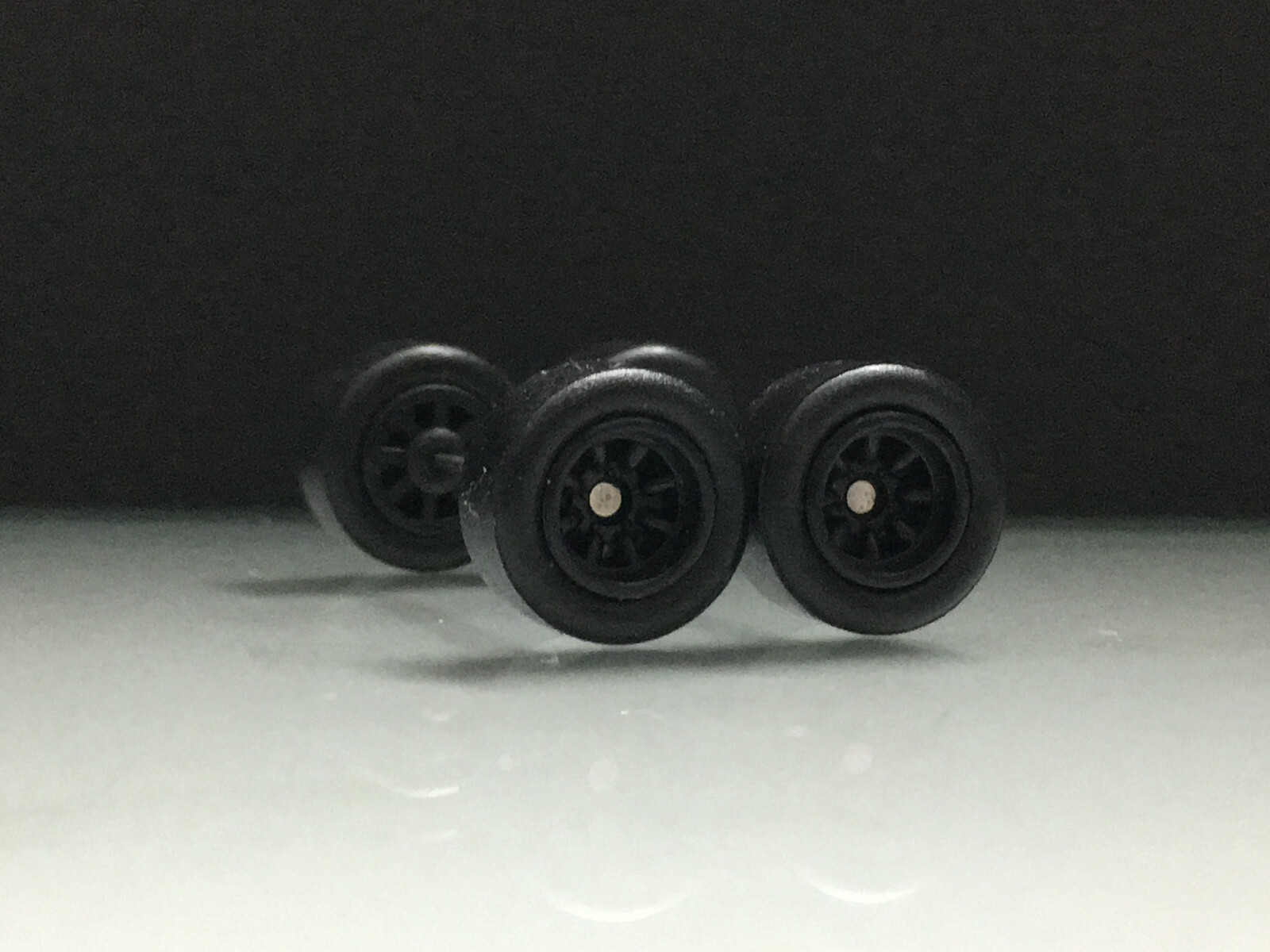 R066 Hot Wheels 1/64 Real riders Set Watanabe Black 10mm,Long Axle ...