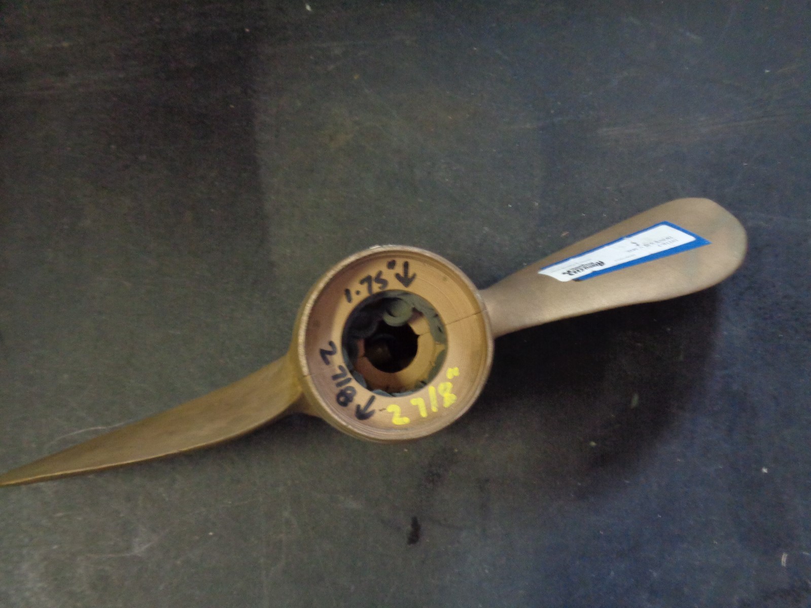 ET2 18" 2 BLADE FEATHERING PROPELLER 1 7/8" BORE NO GEAR SET | eBay