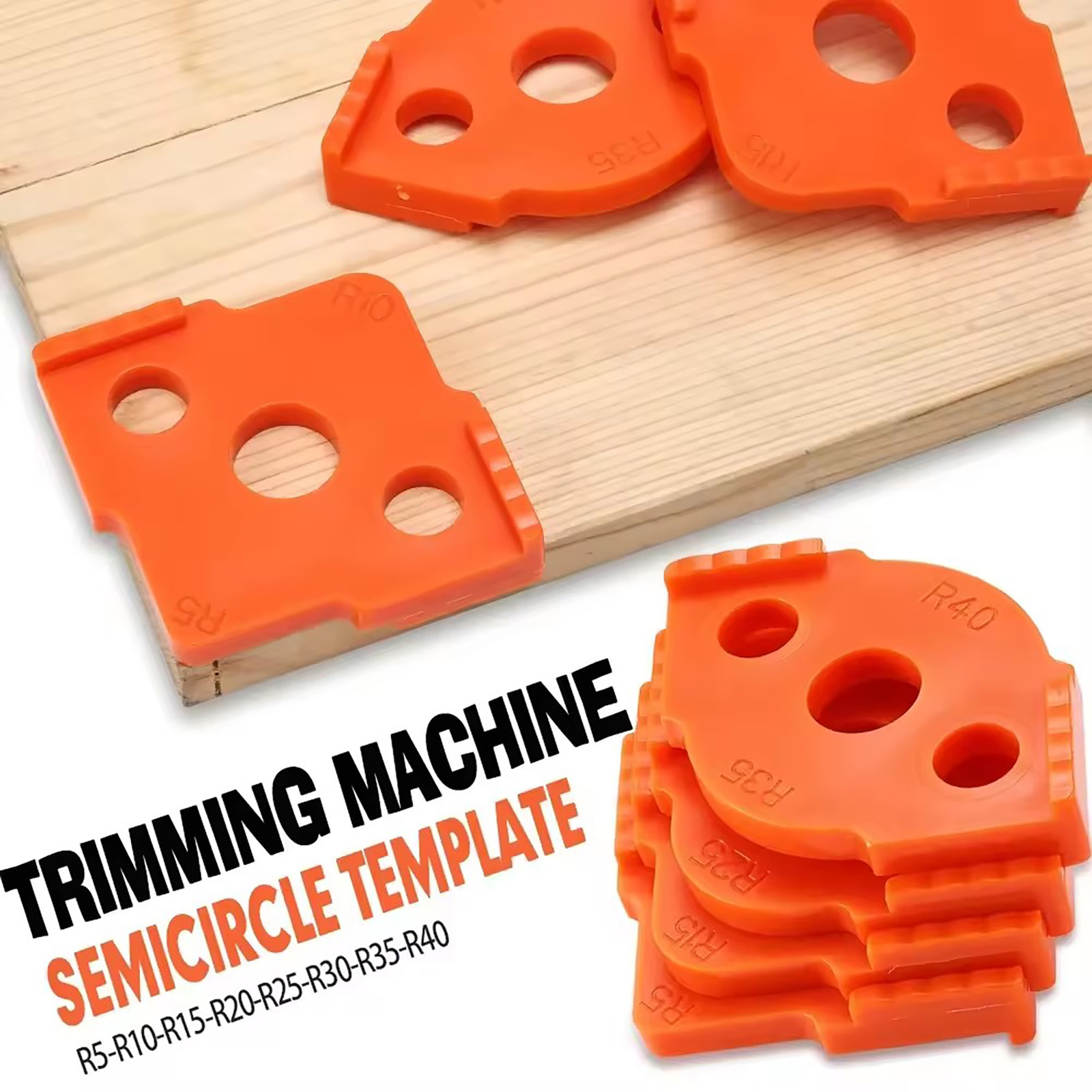 4Pcs Corner Routing Template Plastic Radius Jig Router Template Rounded ...