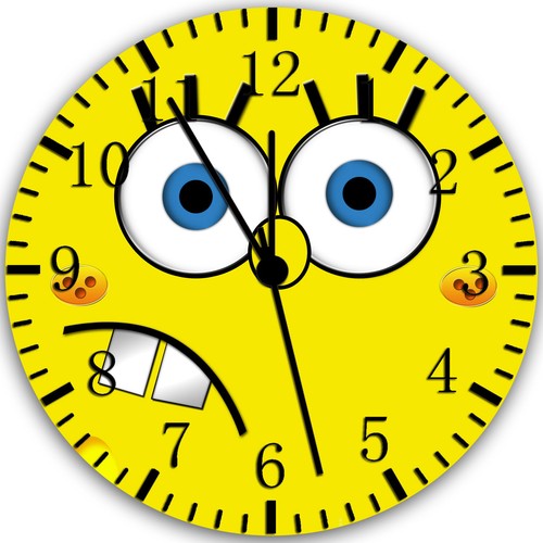 SpongeBob SquarePants Frameless Borderless Wall Clock Nice Gifts or ...