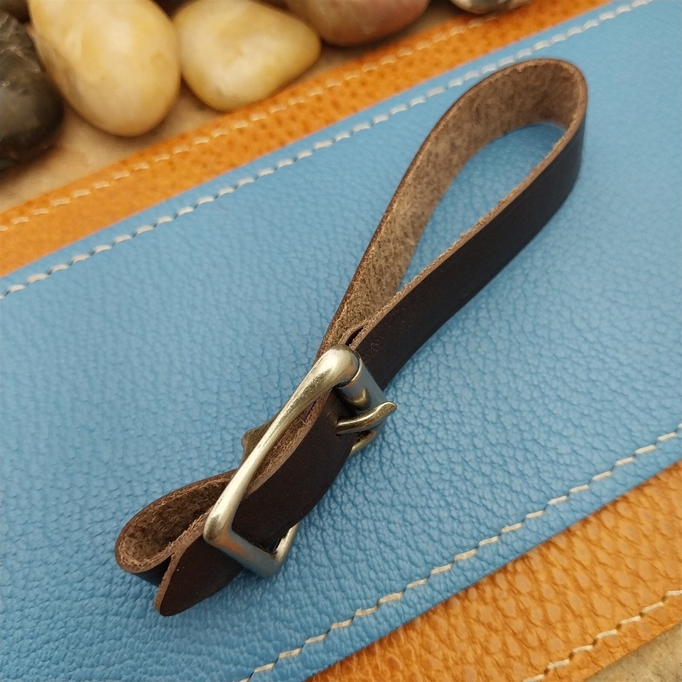 English Bridle Leather Vintage Pocket Watch Fob Strap With Premium ...